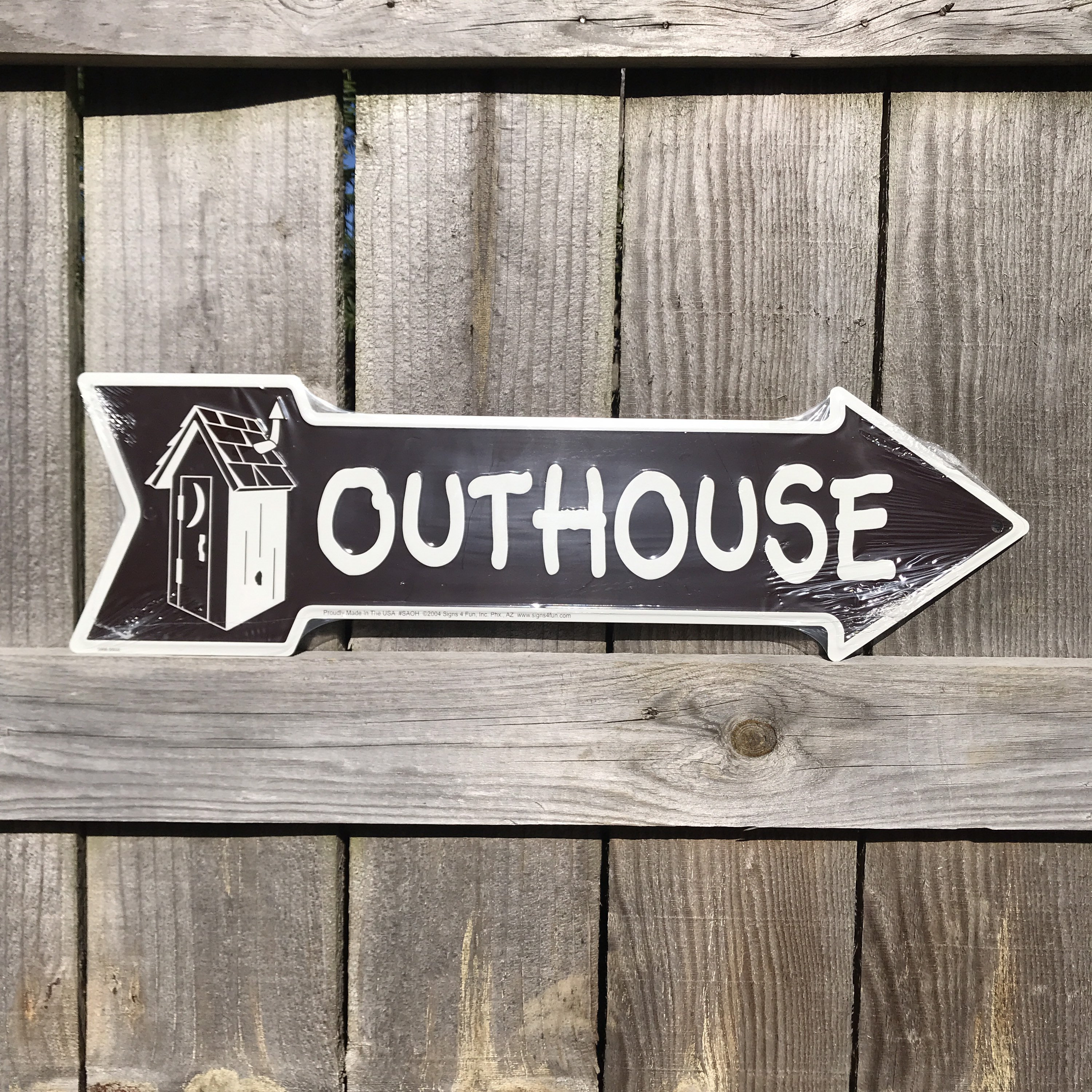 Outhouse Sign Outhouse Signs Outhouse Arrow Sign Bathroom Sign Bathroom ...