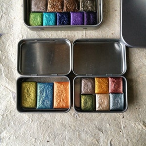 Silver Hinged Metal Tin Box (empty) ~ Travel Watercolor Palette ...