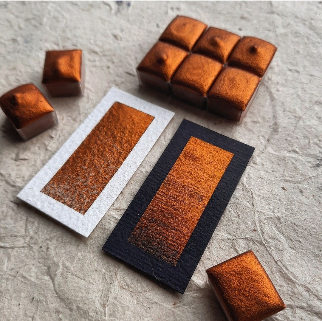 Burnt Orange aluminium Individual Half Pan Handmade - Etsy