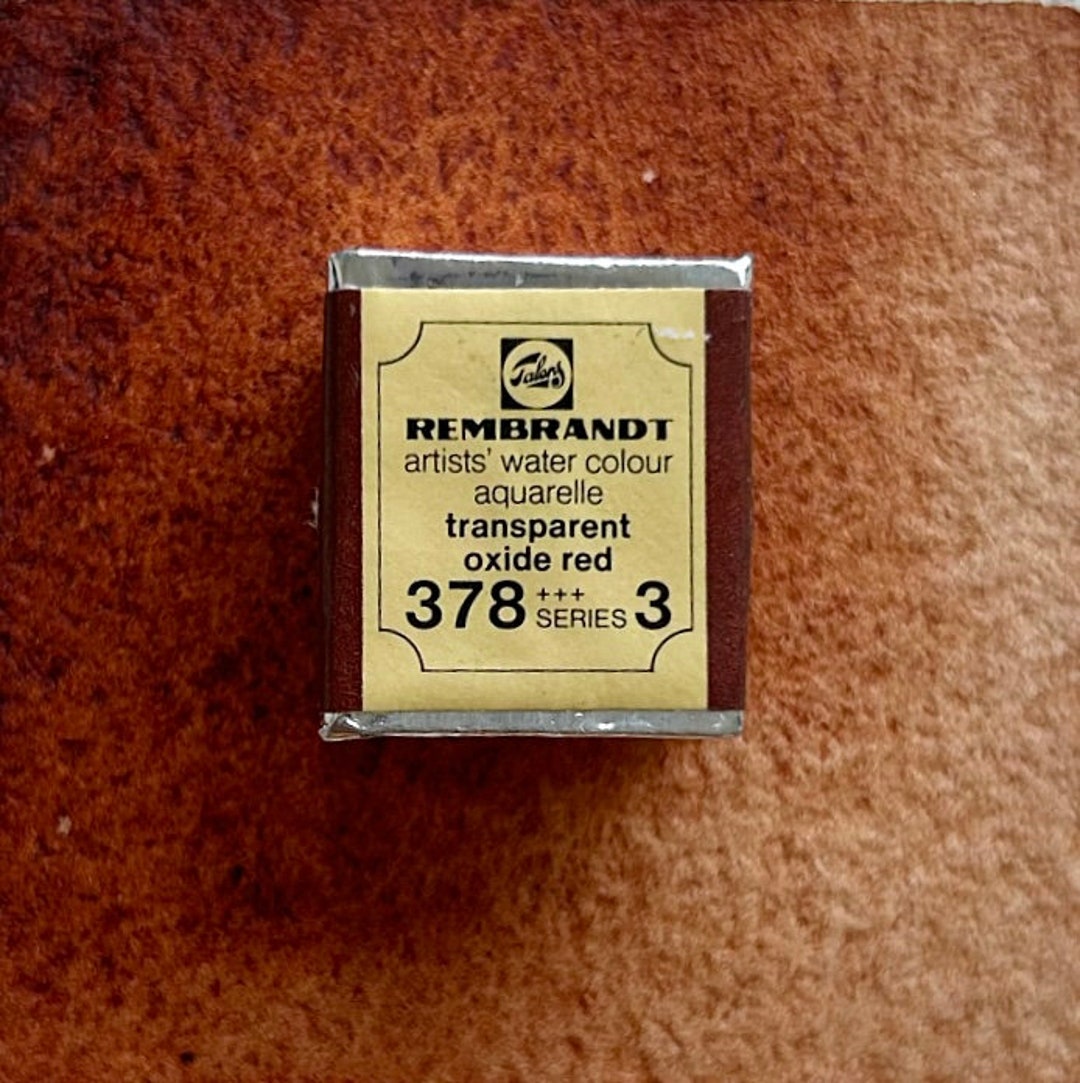 Vintage "transparent Red Oxide" Watercolour Half Pans ~1970's-1980's ...