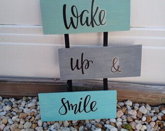 Wooden Smile Sign | Etsy