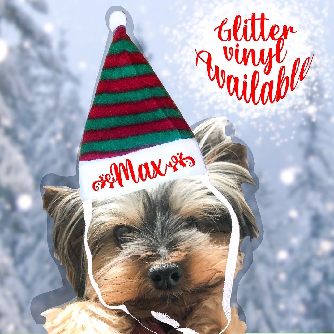 Personalised Santa Hat for Dogs, Custom Christmas Hat for Pets ...