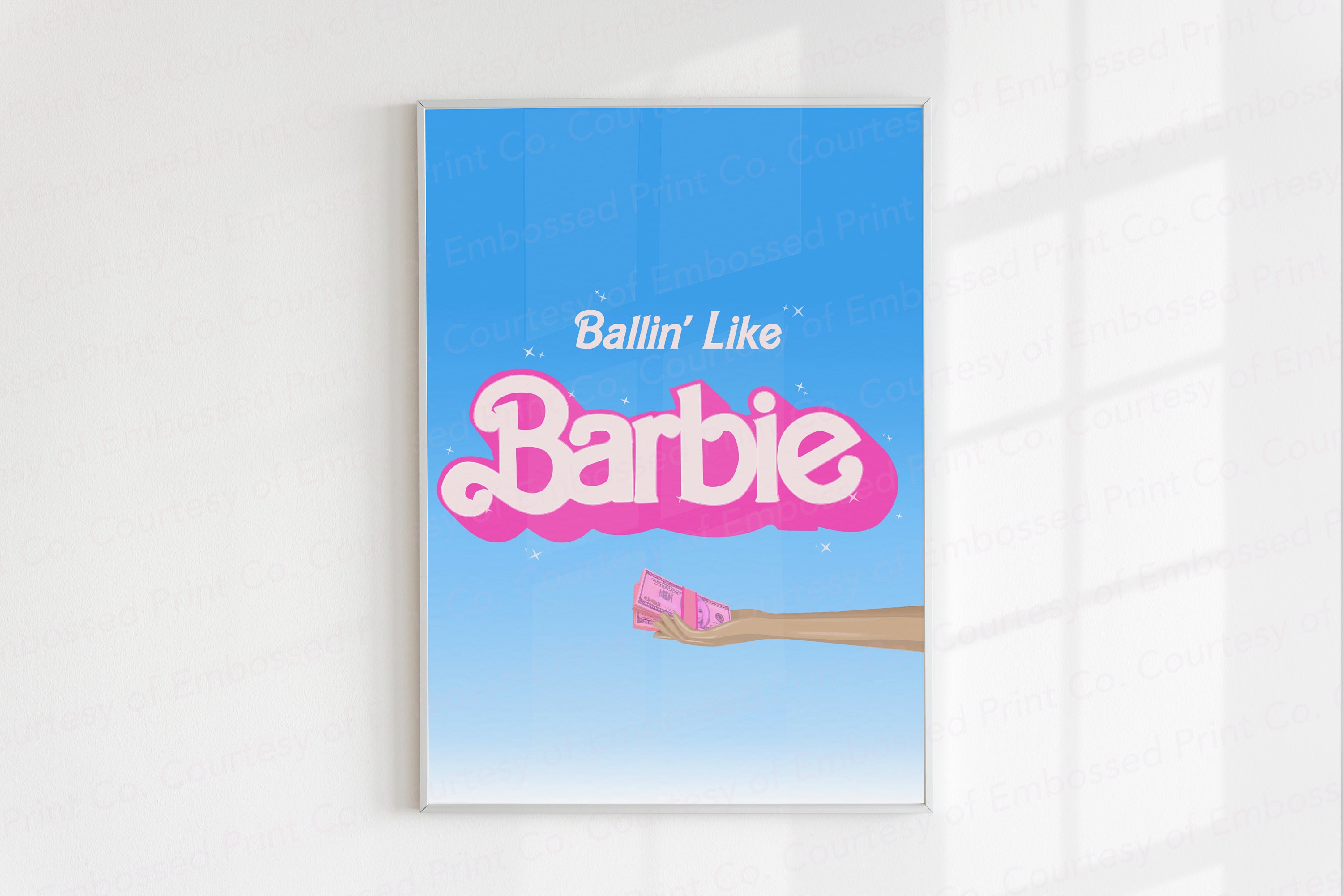 Ballin' Like Barbie Poster | Barbie Movie Inspo | Cute Chic Decor ...