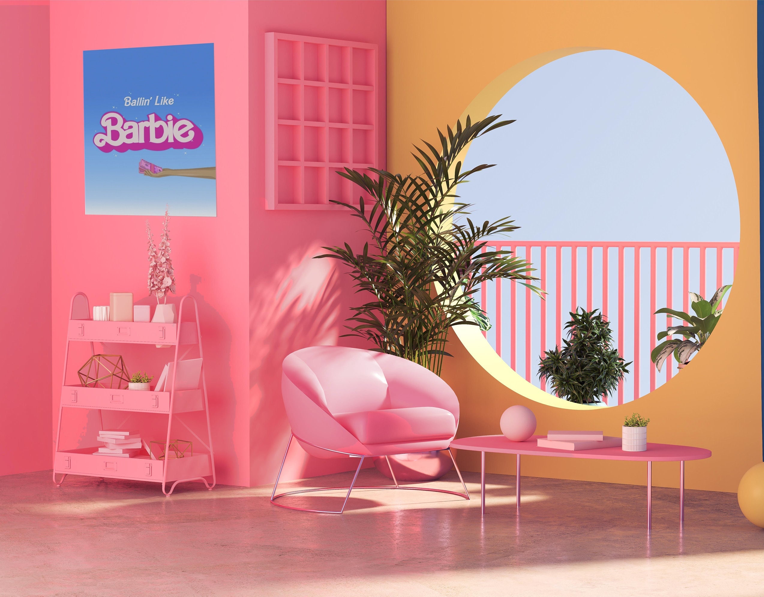 Ballin' Like Barbie Poster | Barbie Movie Inspo