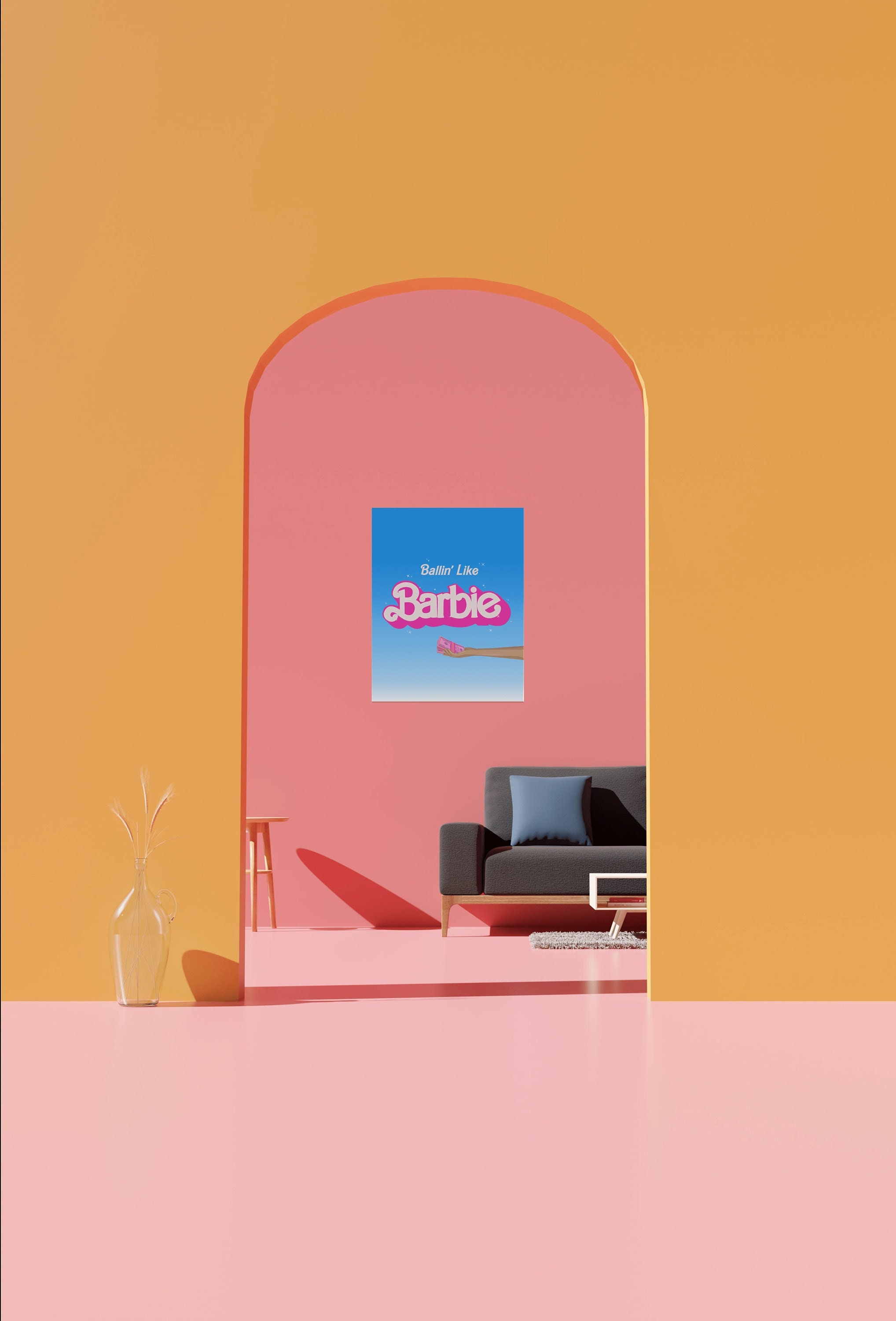 Ballin' Like Barbie Poster | Barbie Movie Inspo