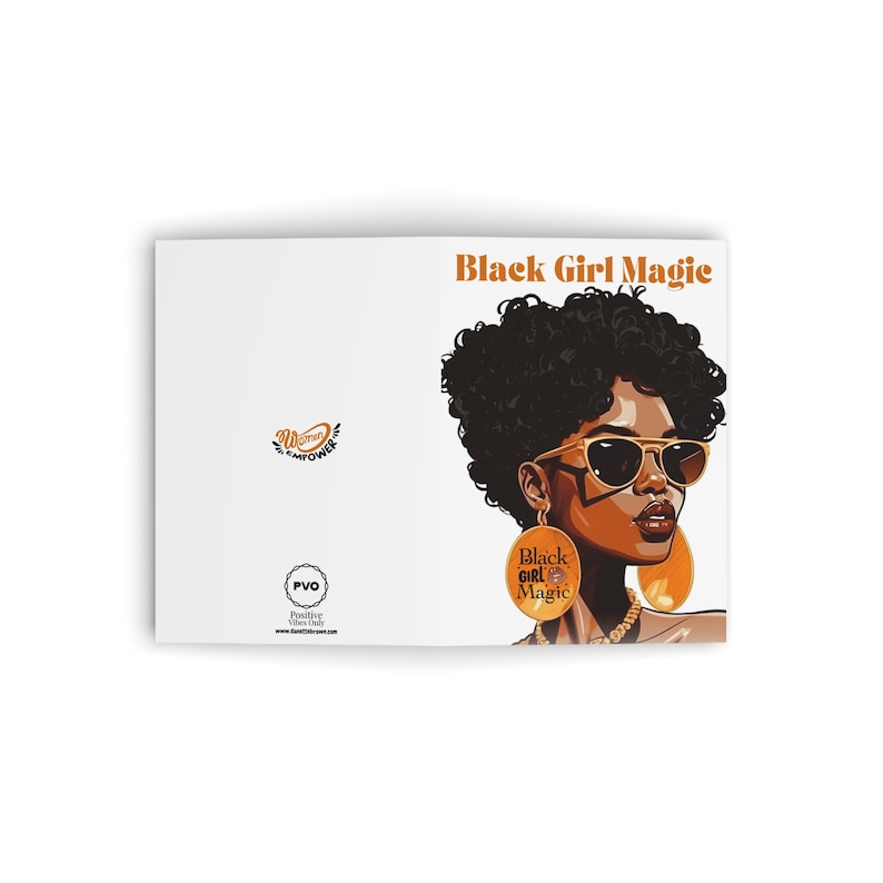 Black Girls Magic Greeting Card - Etsy
