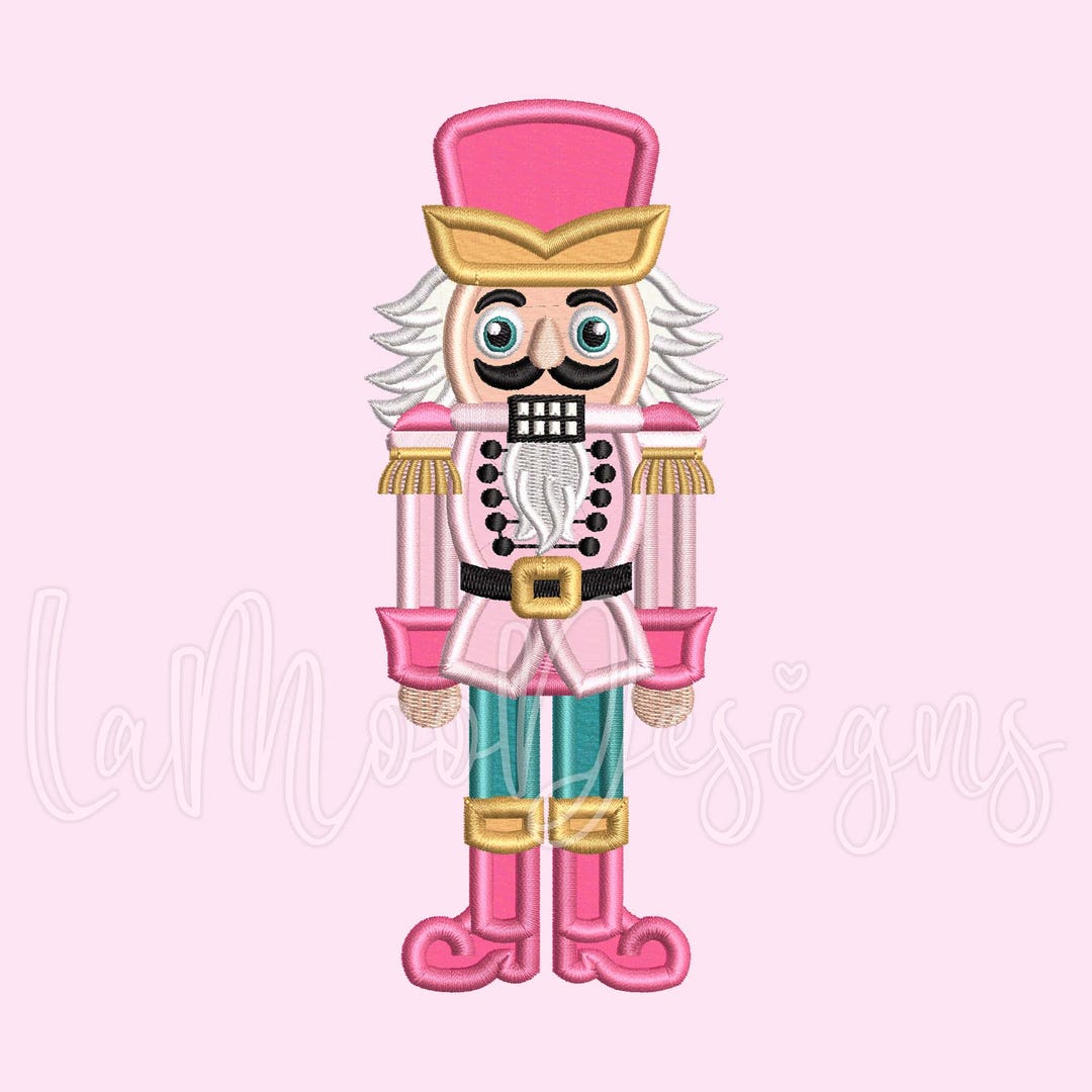 Nutcracker Applique Design: Christmas Machine Embroidery (digital ...