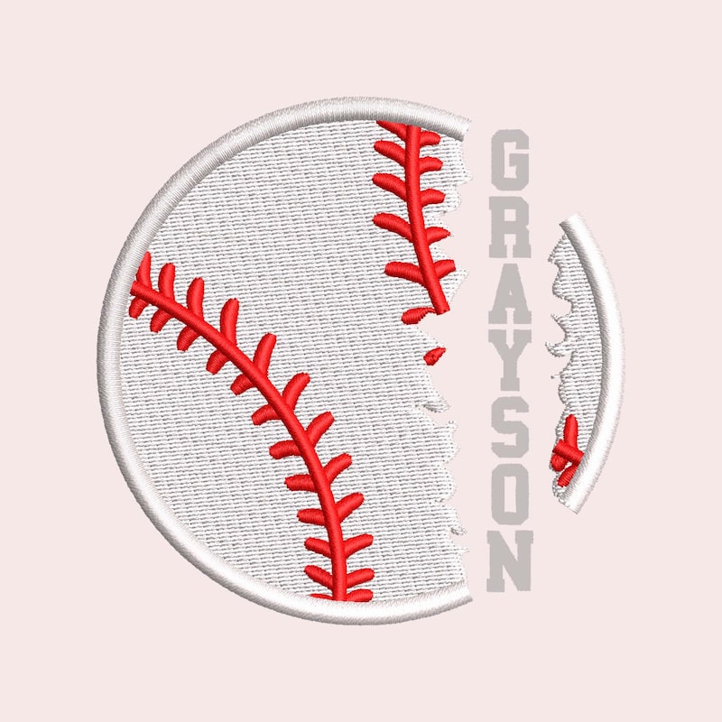 Baseball Embroidery - Etsy