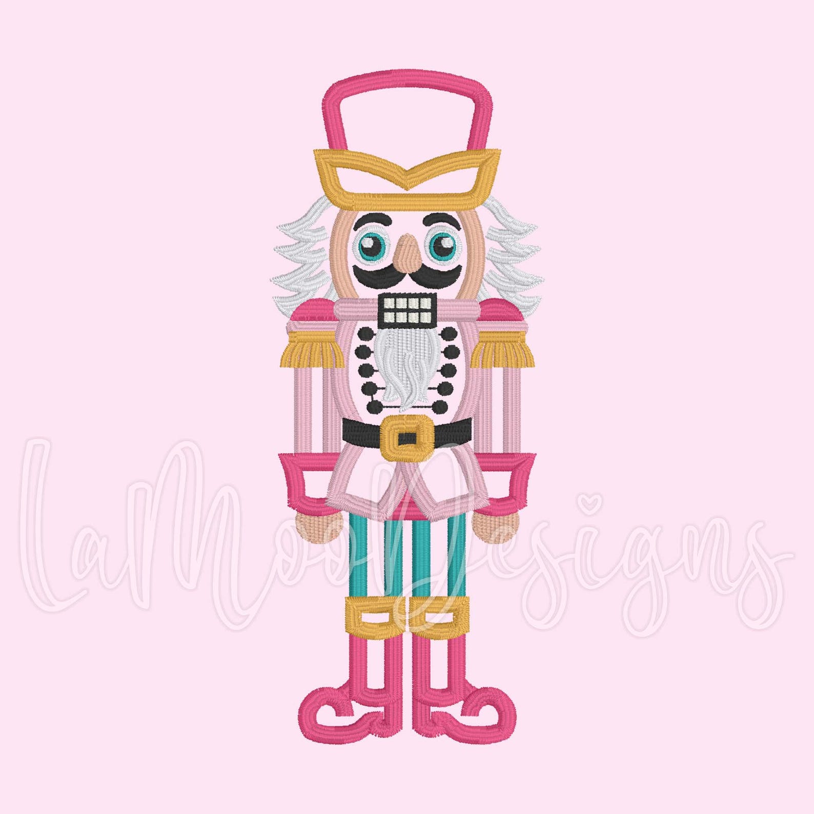 Nutcracker Applique Design: Christmas Machine Embroidery (digital ...