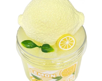 Ice Lemon Tea Jelly Slime Lemon Slime Yellow Slime Jelly Slime 4oz ...