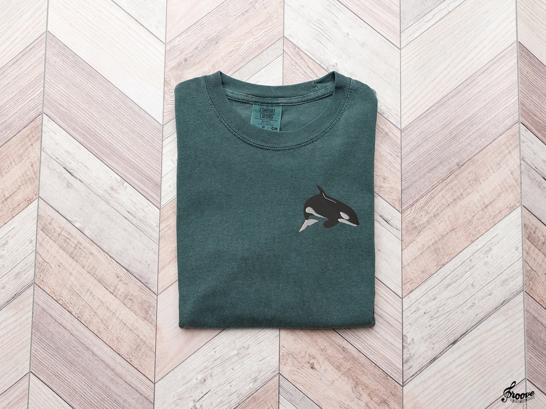 Comfort Colors Orca Shirt, Killer Whale Shirt Embroidered, Orca ...