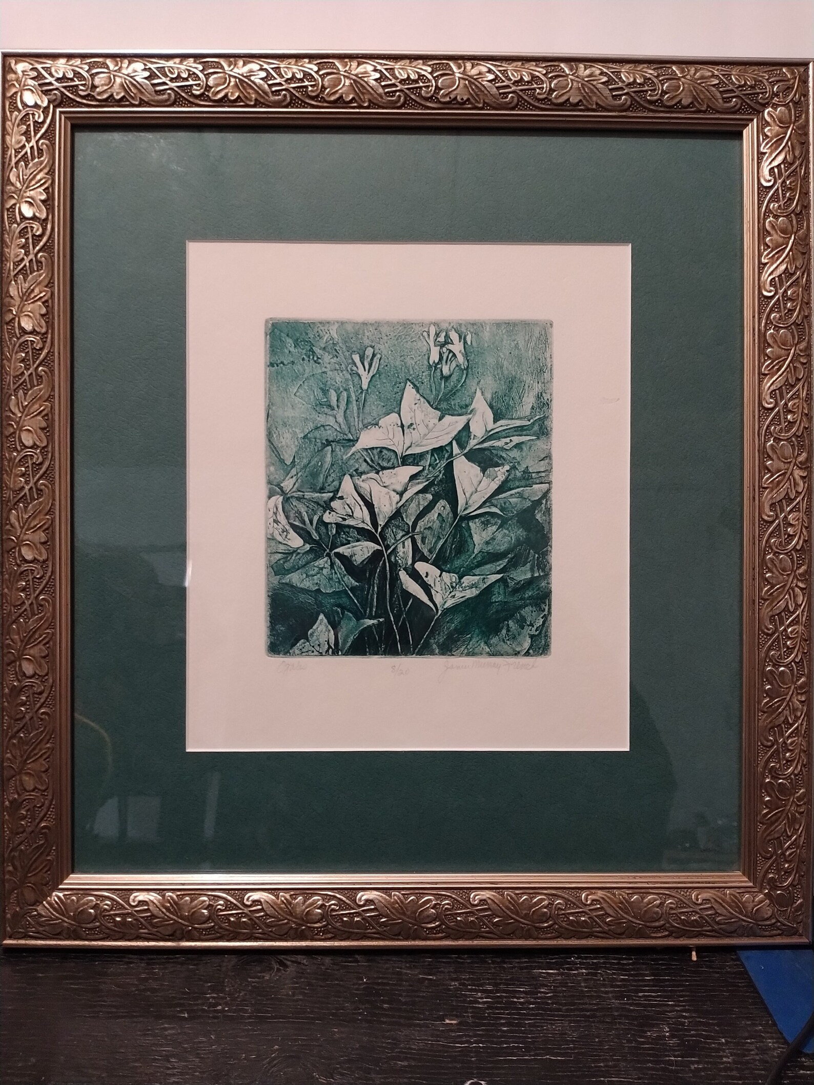 Original Intaglio Leaf Print, Signed by Artist - Etsy