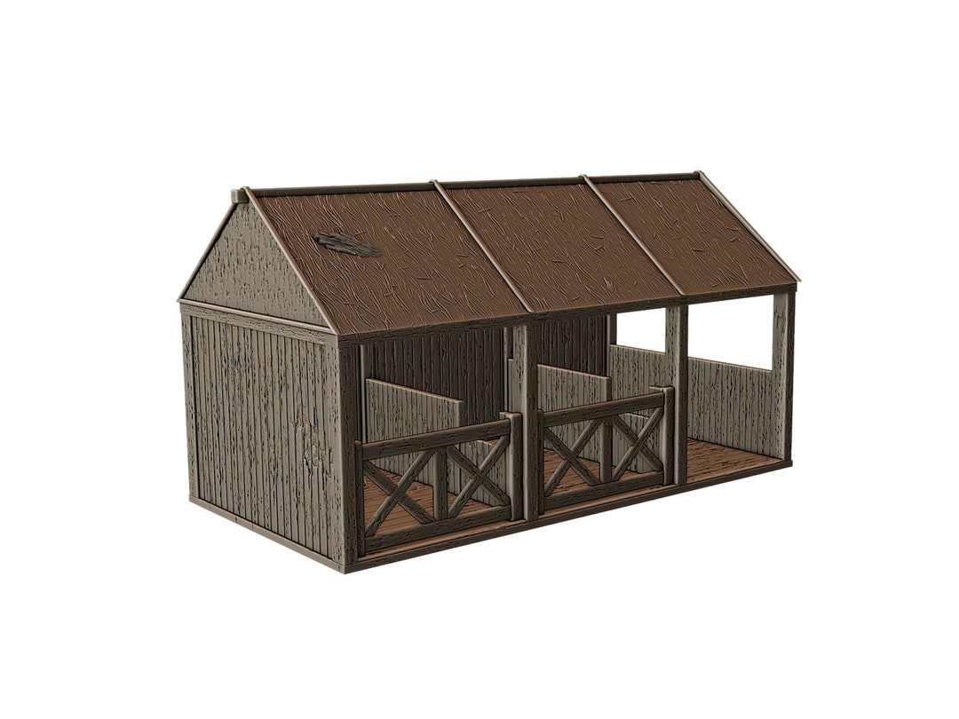 Stables | Medieval Farmhouses | 6-75mm Terrain - Etsy