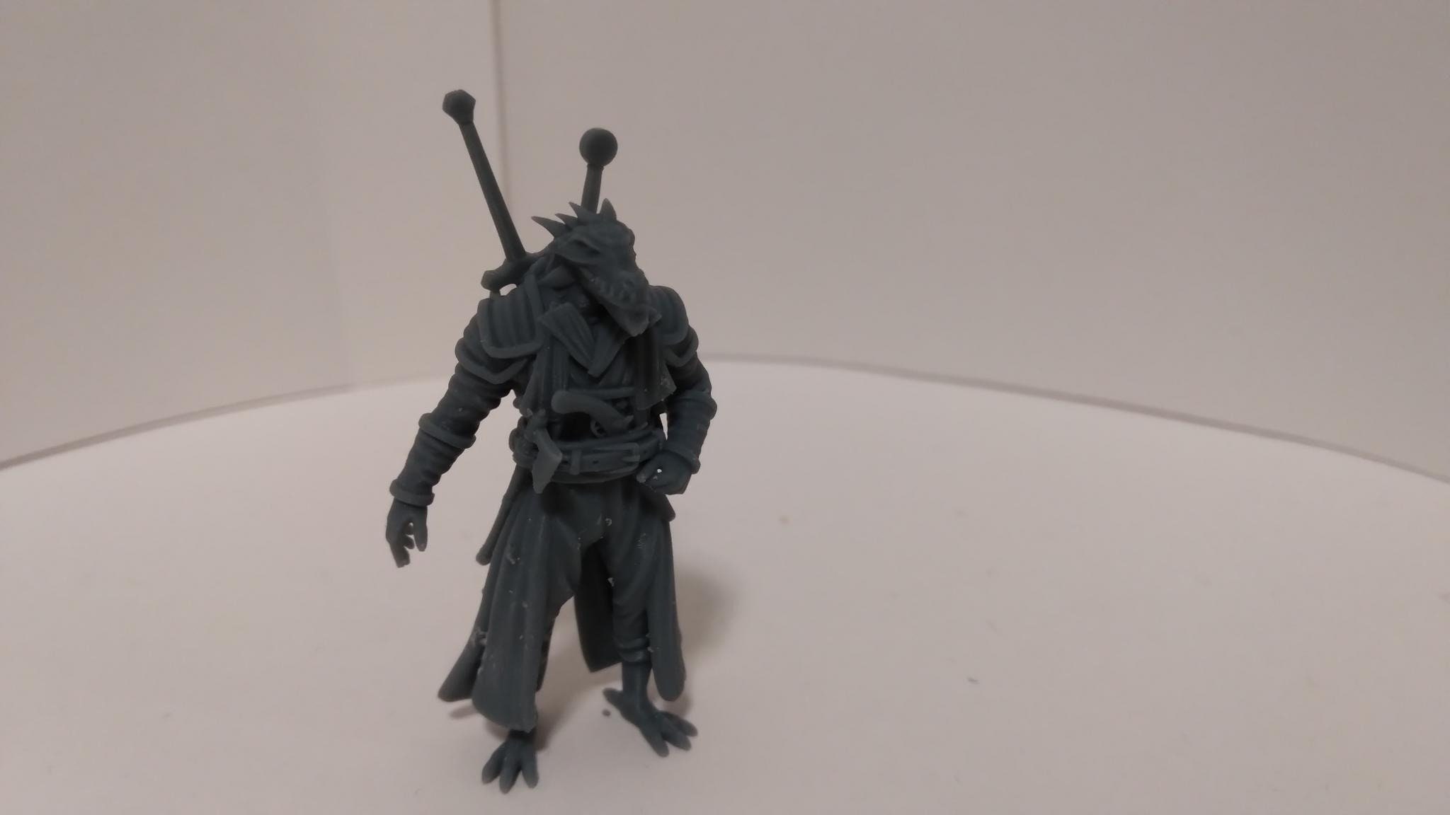 Dragonborn Weapon Master Miniature - Etsy