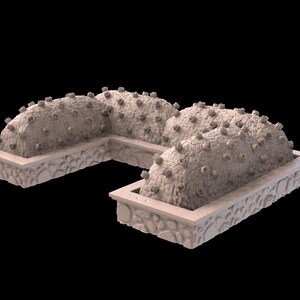 Courtyard Rose Bushes | RPG Terrain | 15-54mm Terrain - Etsy