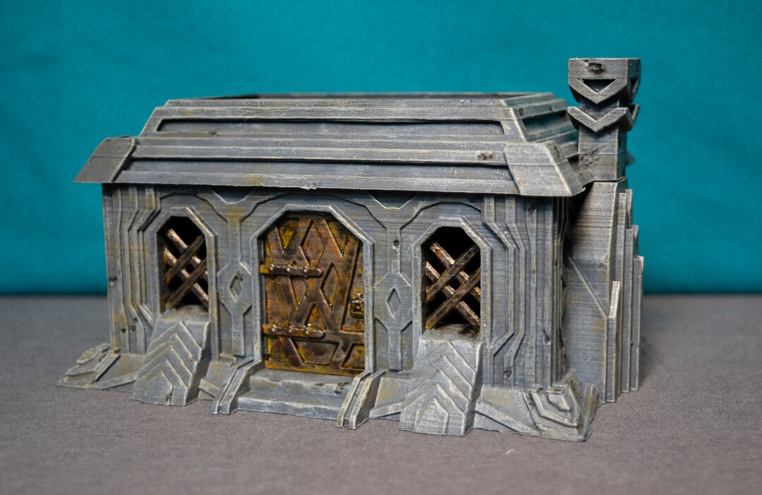 Dwarven House #1 | RPG Terrain | 6-32mm Terrain - Etsy