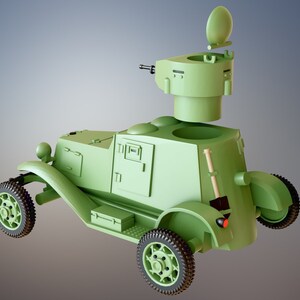FAI Armored Car | Soviet WW2 Armor - Etsy