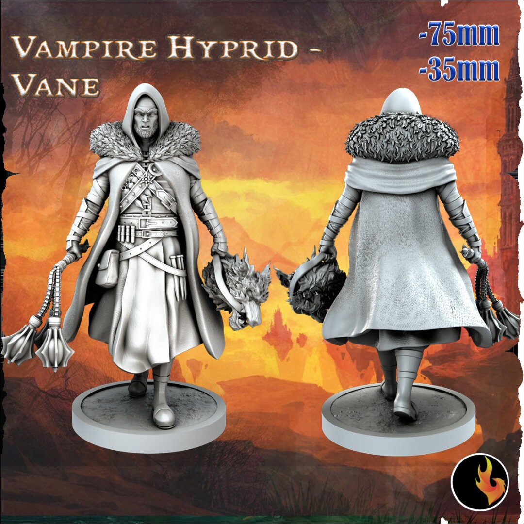 Vampire Hybrid Vane | 32-125mm Miniature - Etsy