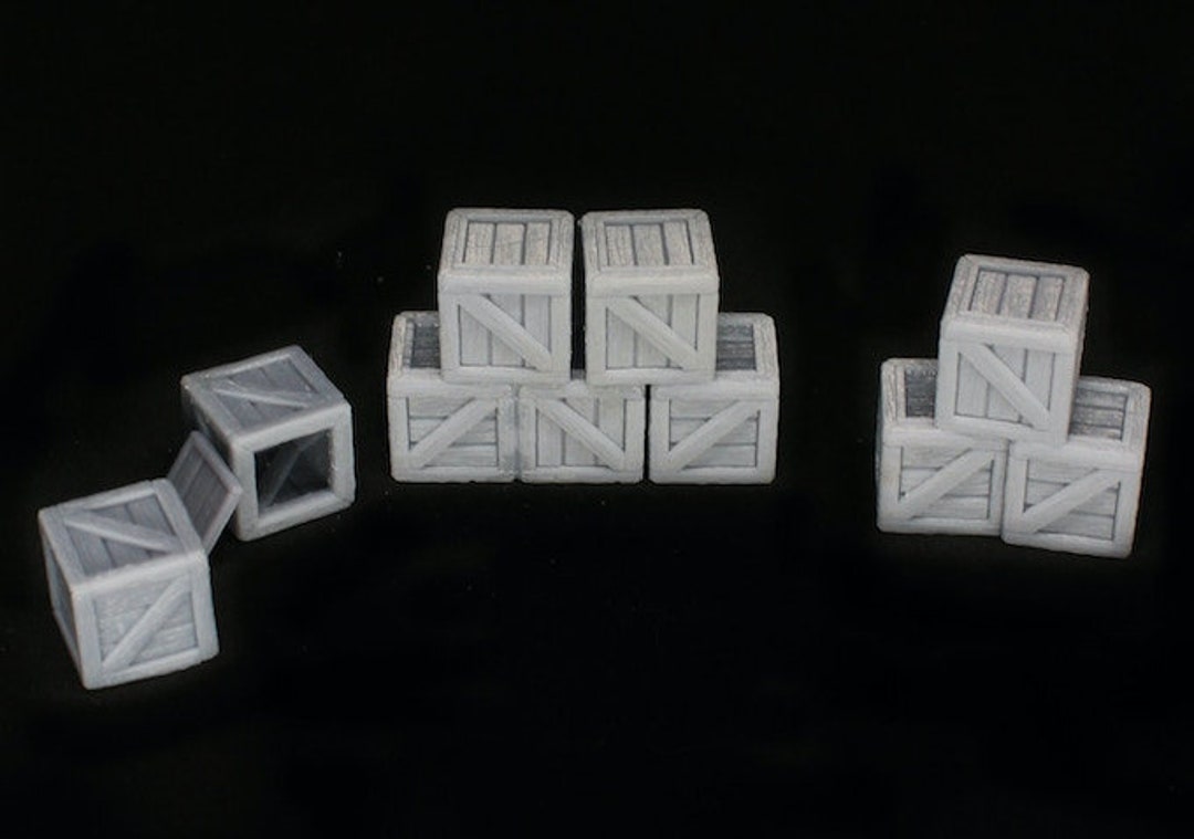 Assorted Crates | RPG Terrain Scatter - Etsy