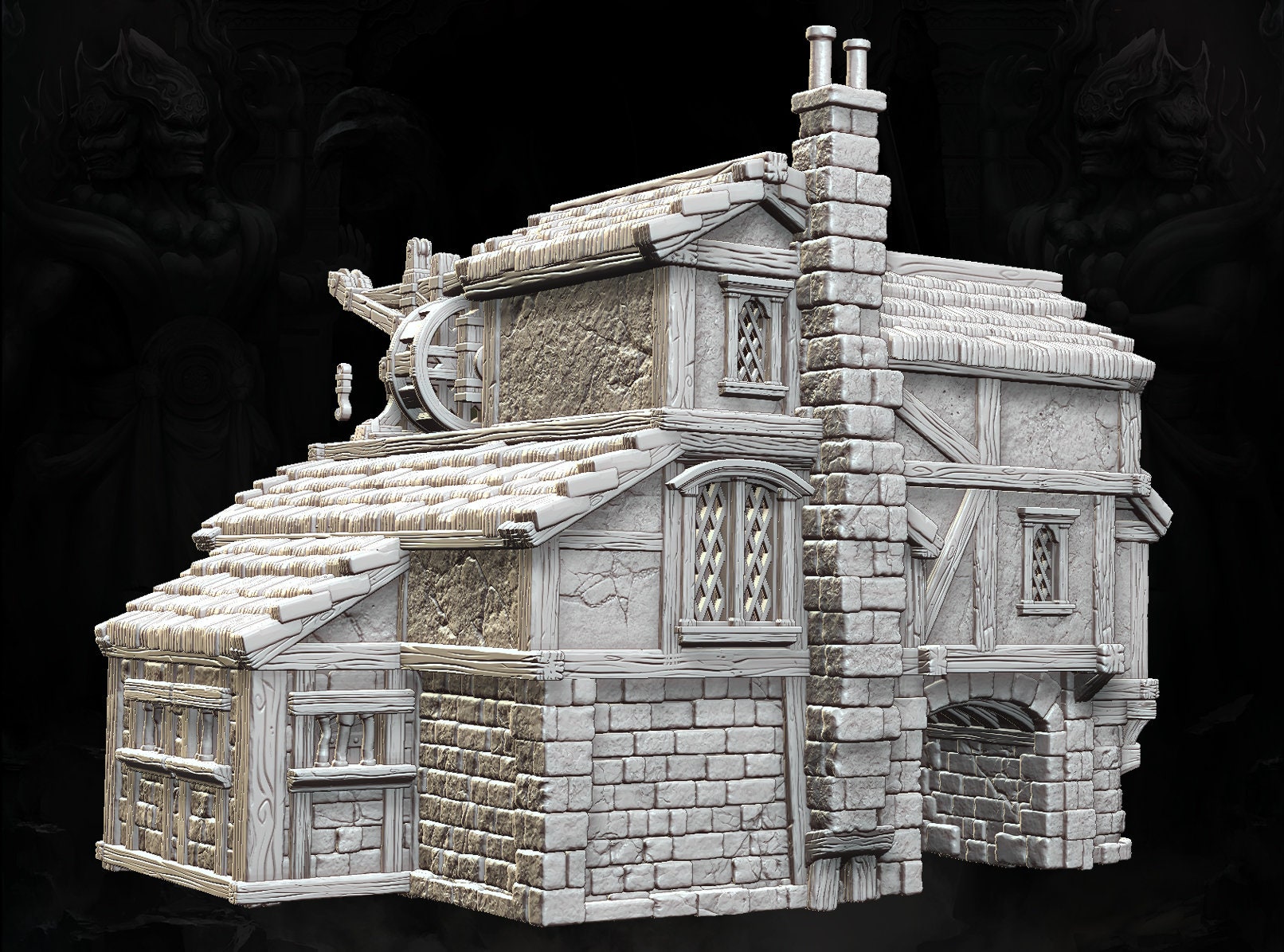Corven Commerce Guild Building Miniature RPG Terrain - Etsy