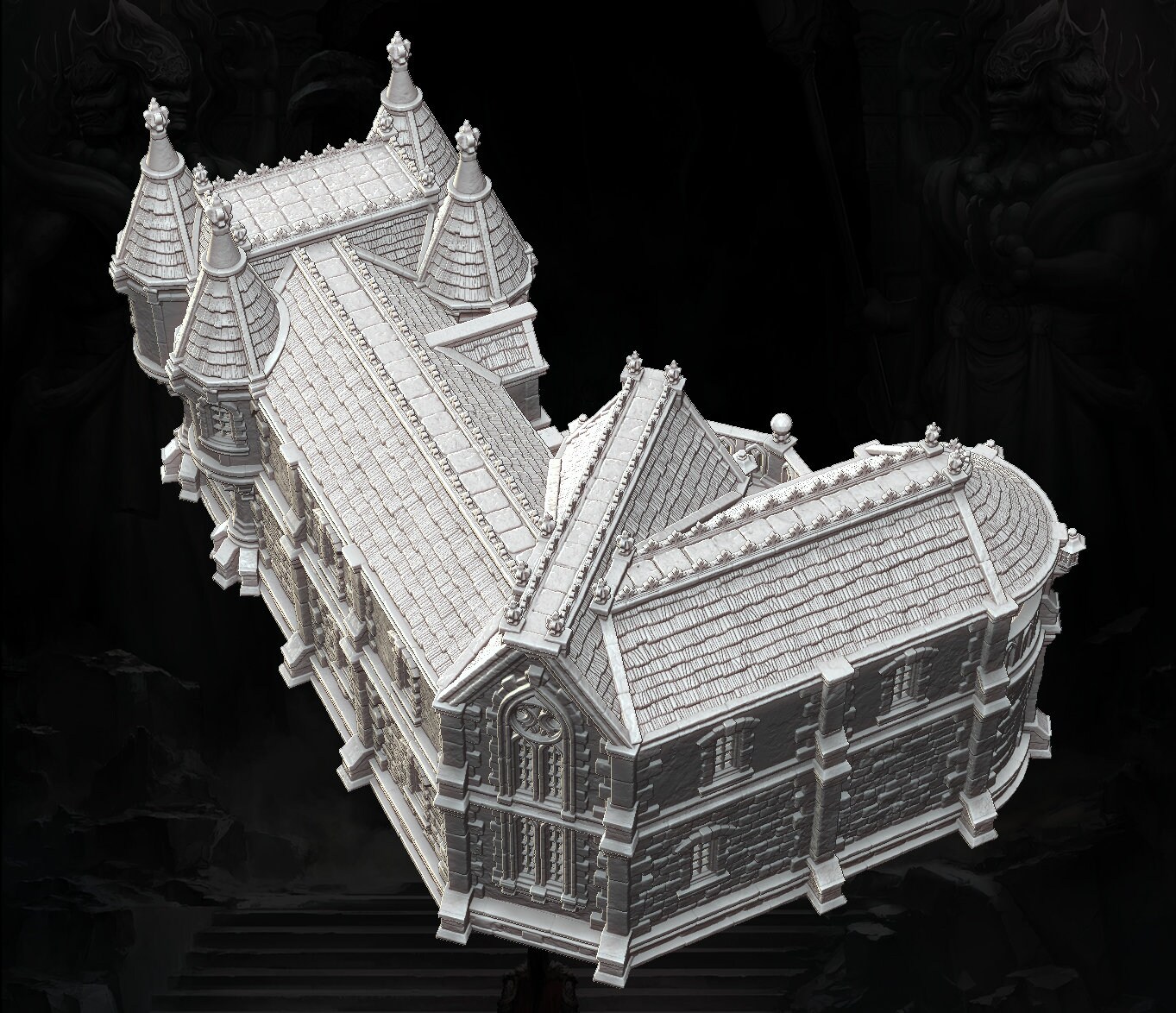 Corven Bank | RPG Terrain | Building Miniature | 6-32mm Scale - Etsy