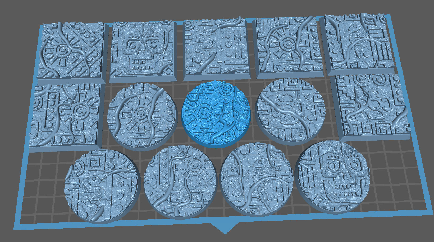 Aztec Bases | Miniature Base Sets - Etsy
