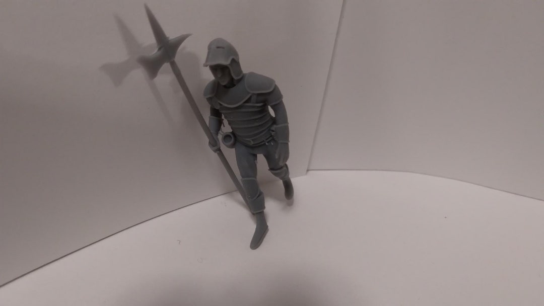 Knight With Halbred Miniature - Etsy