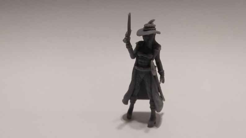 Female Vampire Hunter With Pistol Miniature - Etsy