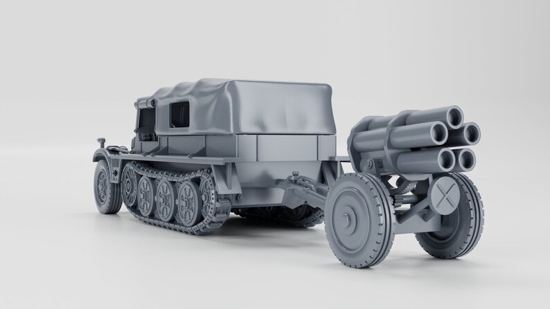 Sd.kfz.10-2 Demag With 21cm Nebelwerfer | WW2 Armor - Etsy
