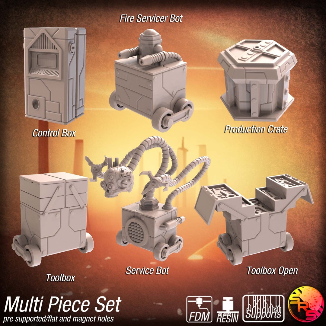 Dark Factory Terrain Scatter | RPG Terrain | 28-54mm Terrain - Etsy