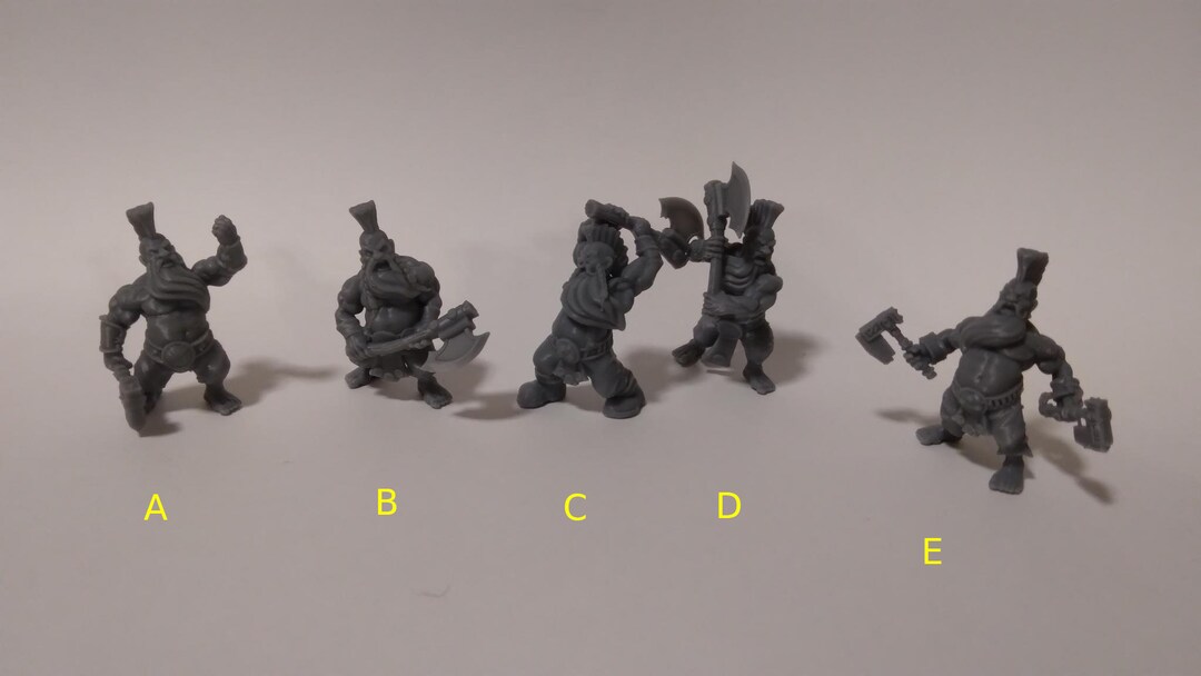 Dwarven Bezerker Miniatures - Etsy