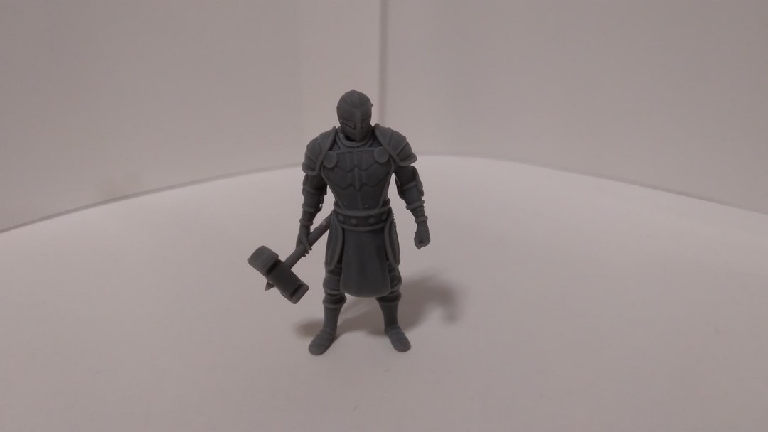 Heavy Hammer Knight Miniature - Etsy