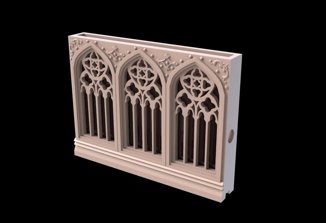 Cathedral Walls | RPG Terrain | 10-54mm Terrain - Etsy