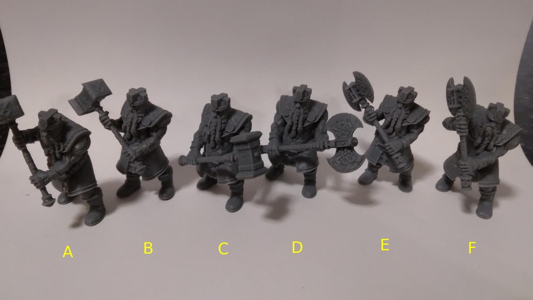 Dwarven Stone Guardians Miniatures - Etsy
