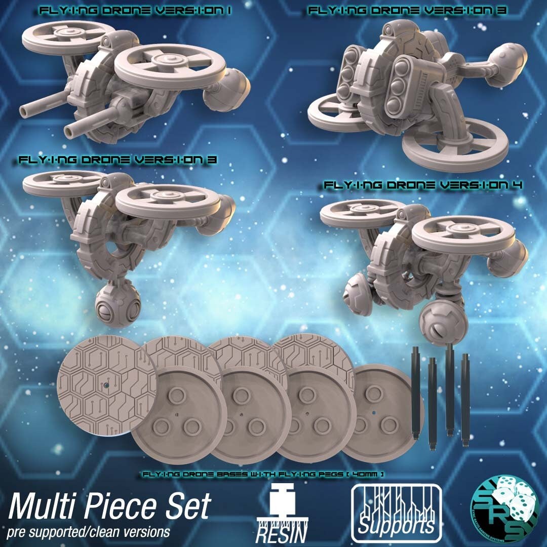 Flying Sentry Drones | Eyes of the Cyberage | 32mm Miniature - Etsy