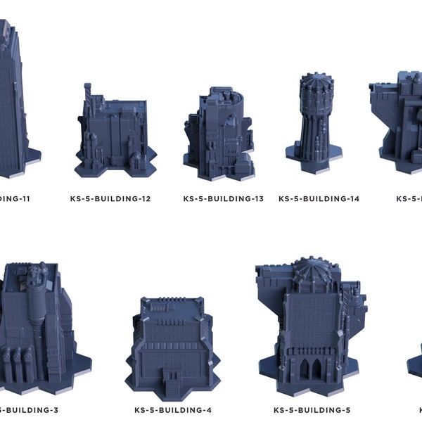 6mm Buildings - Etsy