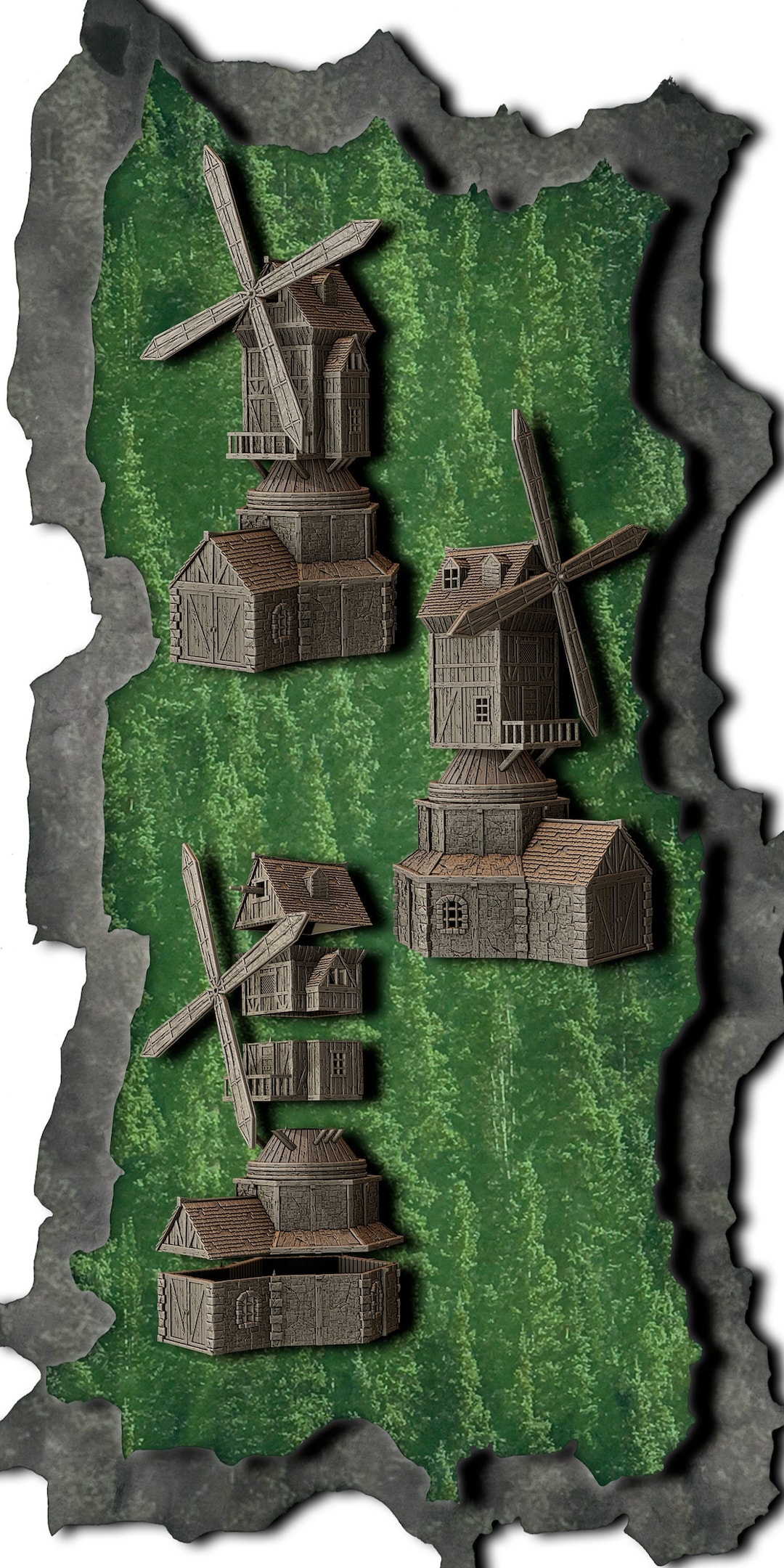 Windmill | Medieval Farmhouses | 6-48mm Terrain - Etsy