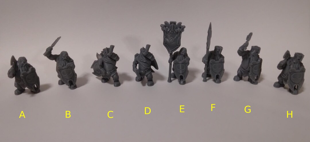 Dwarven Infantry Miniatures - Etsy