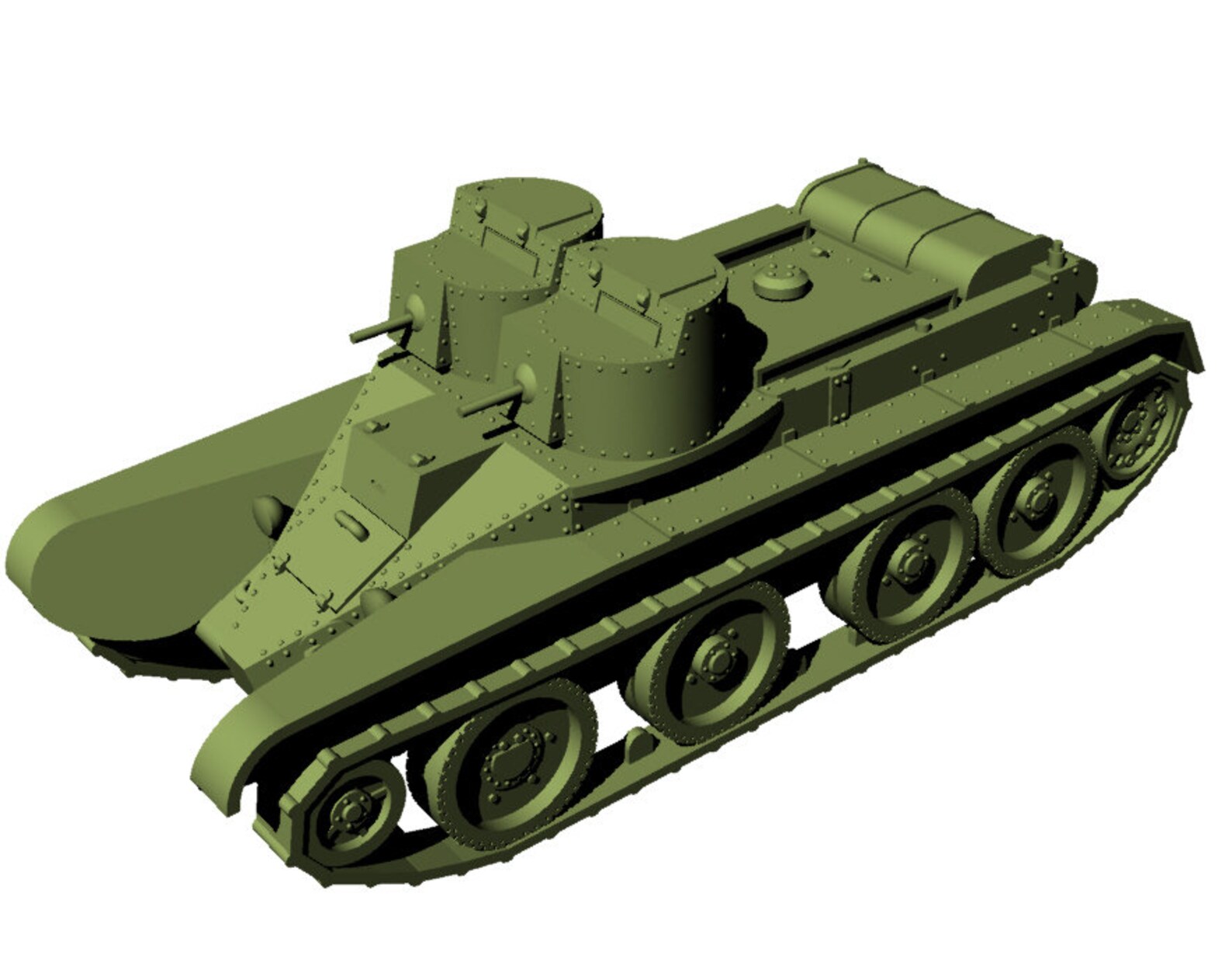 Fake Tank BТ-4 (twin-turret) | Soviet WW2 Armor - Etsy