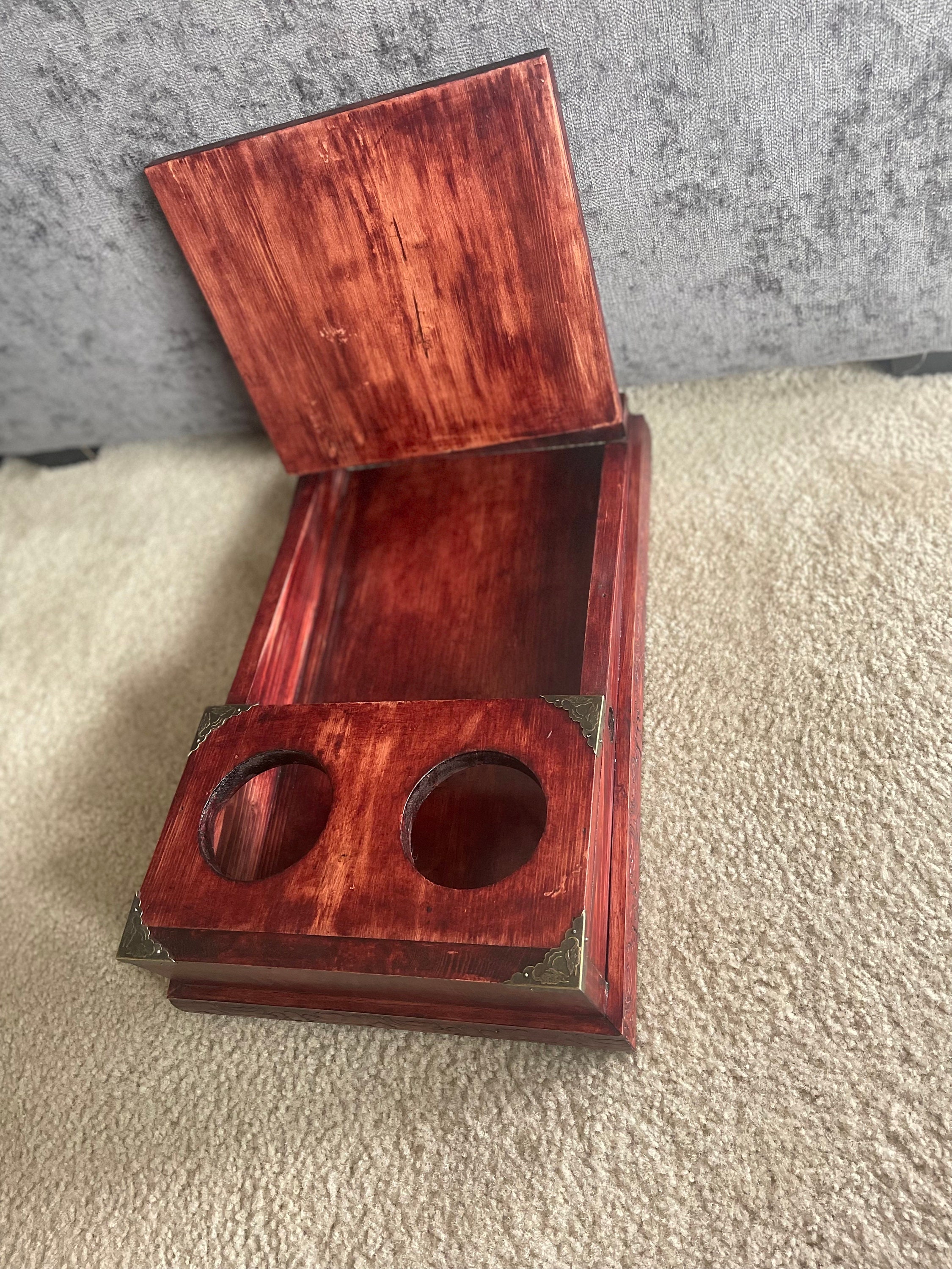 Custom Wood Console Center With Cup Holders - Etsy