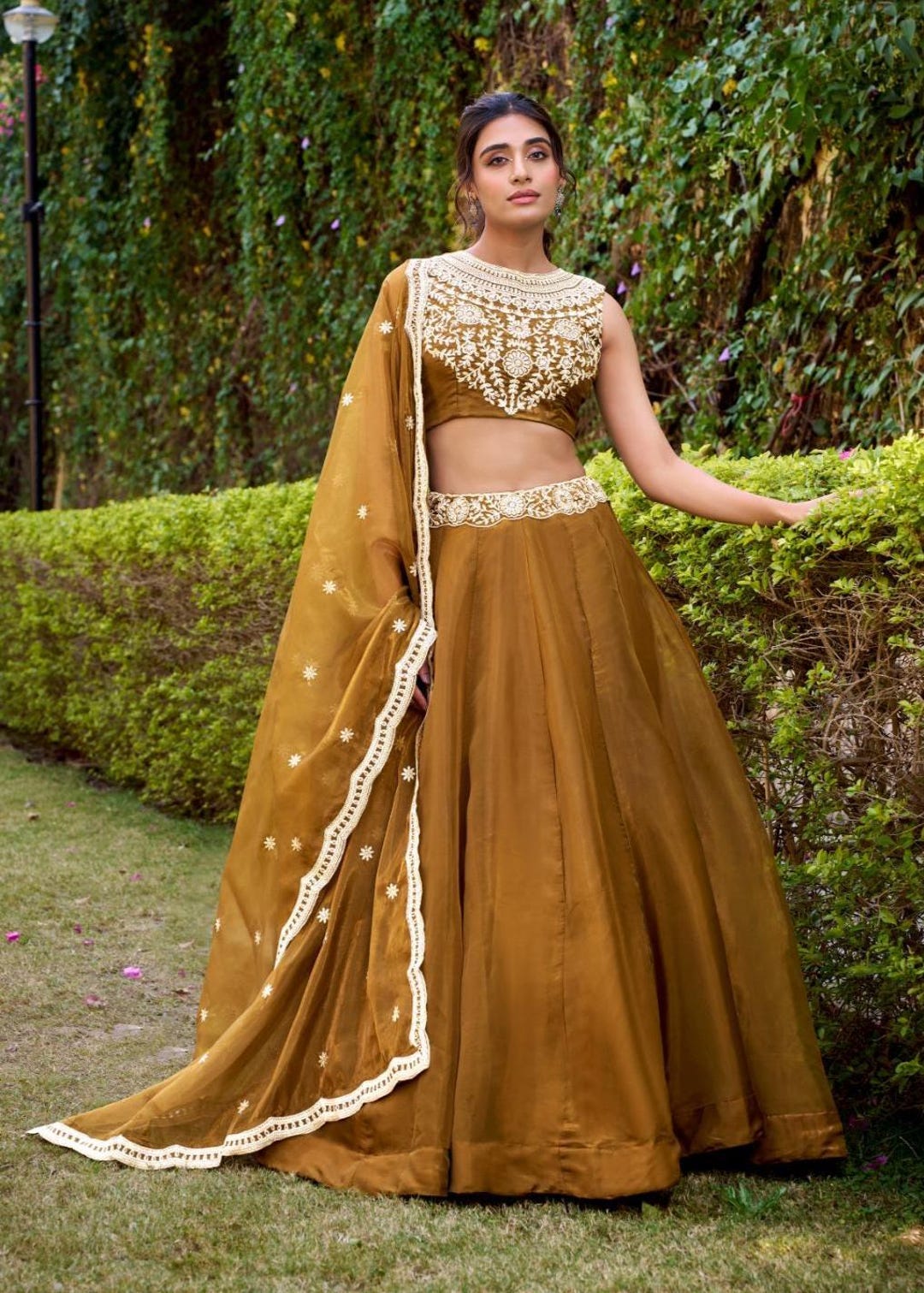 Designer Bronze Lehenga Choli for Women Wedding Clothing,made to ...