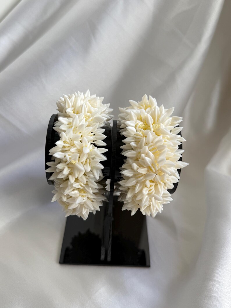 Handmade Silk Jasmine Gajra Hair Bun Accessory | Indian Wedding Bridal ...