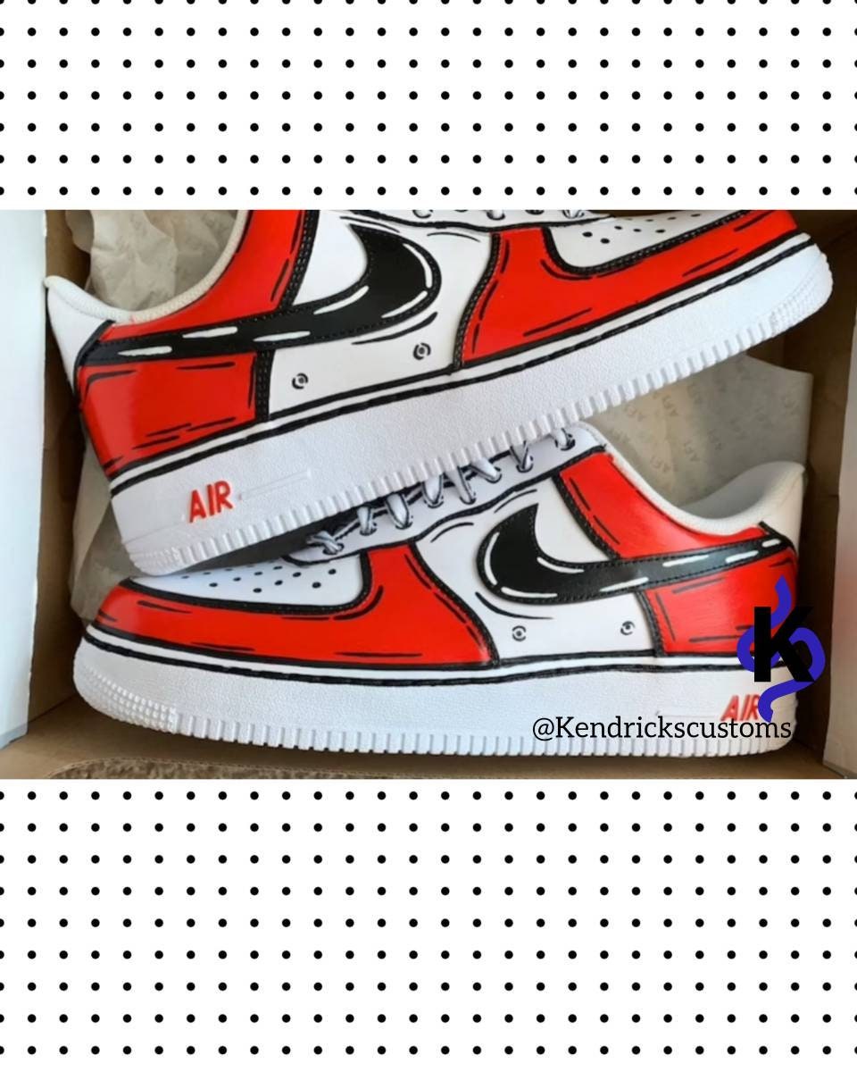 Custom Air Force 1's Cartoon Design - Etsy