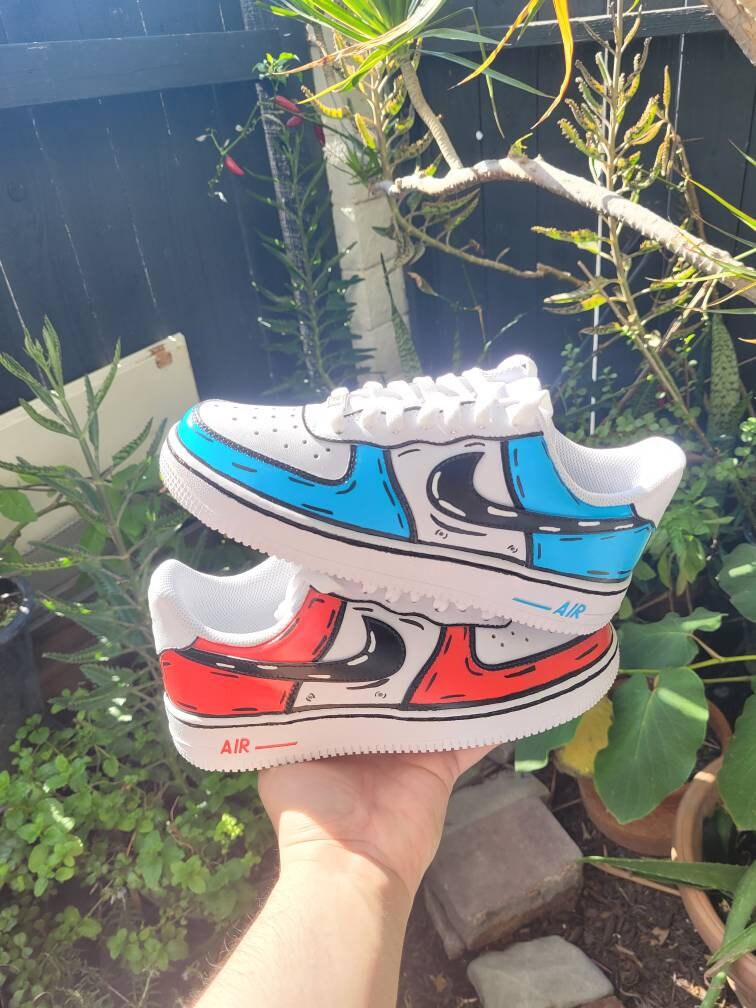 Custom Air Force 1's Cartoon Design - Etsy