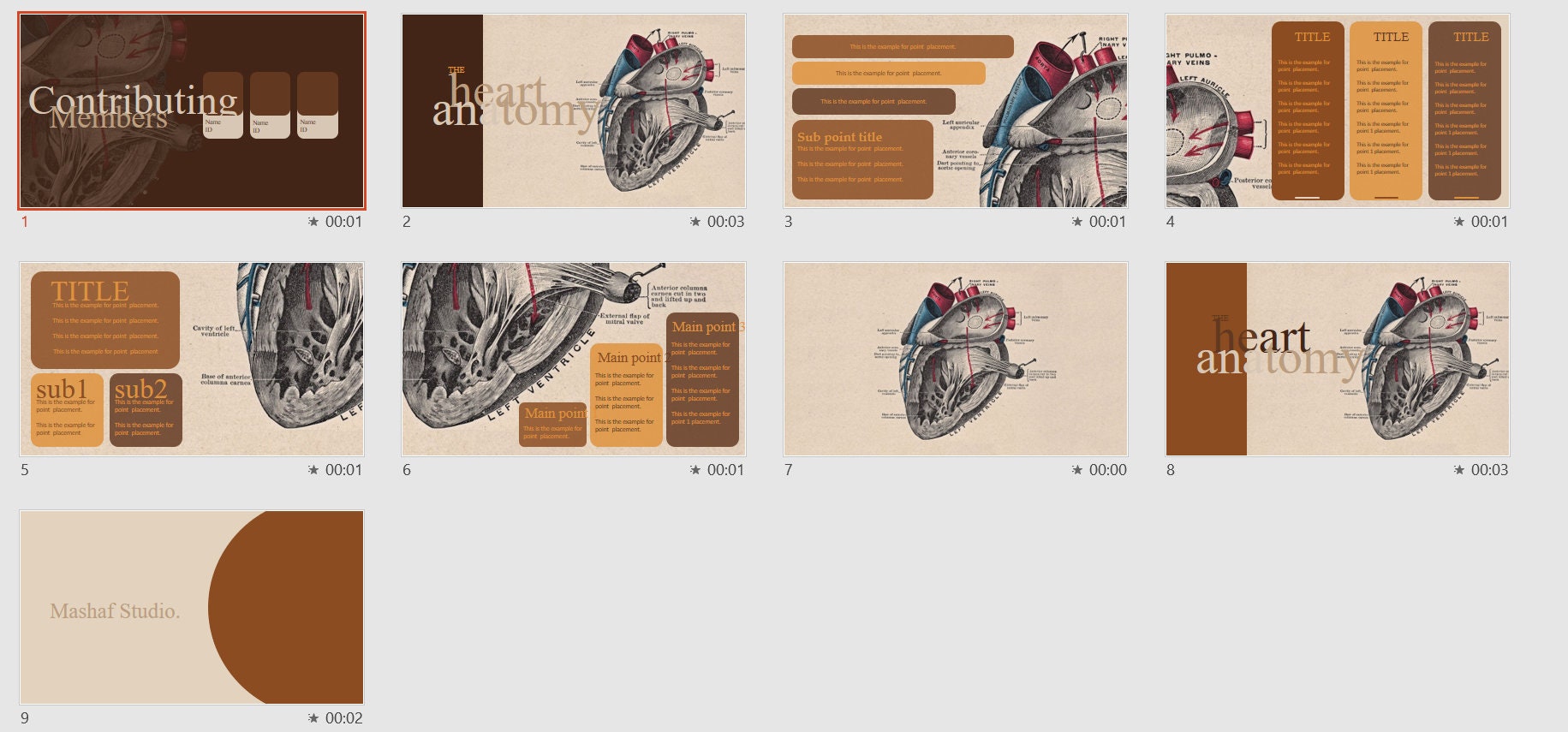 Heart Anatomy Powerpoint, Creative Presentation, Med Presentation ...