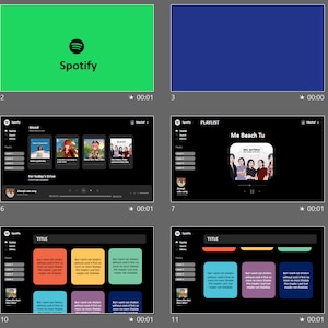 Spotify Powerpoint Ll Music Powerpoint Ll Black Theme Slides Ll Spotify ...