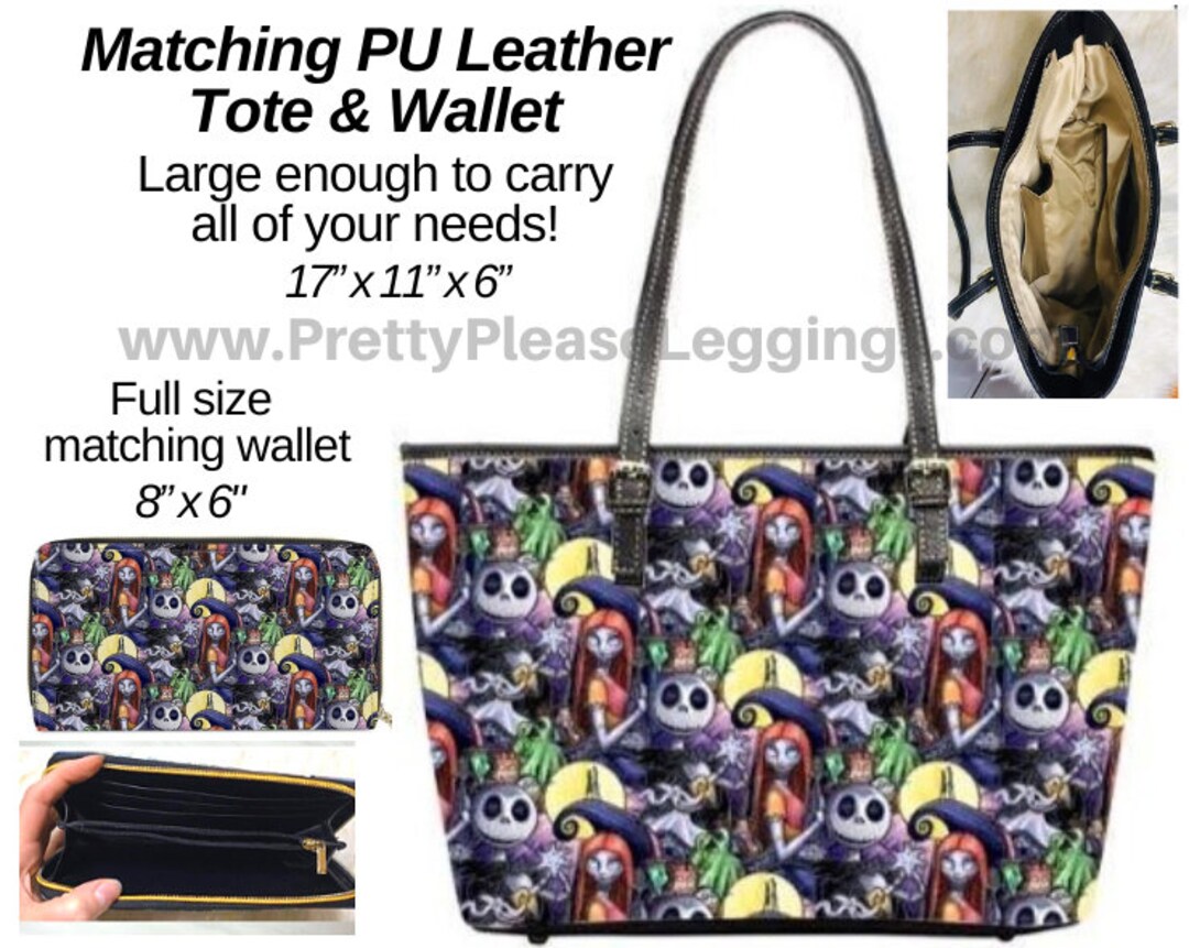 NBC Jack Sally & Friends TOTE MATCHING Wallet Set Purse Disney - Etsy