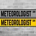 Meteorologist/meteorologist Sign/meteorologist Gift/custom Street Sign ...