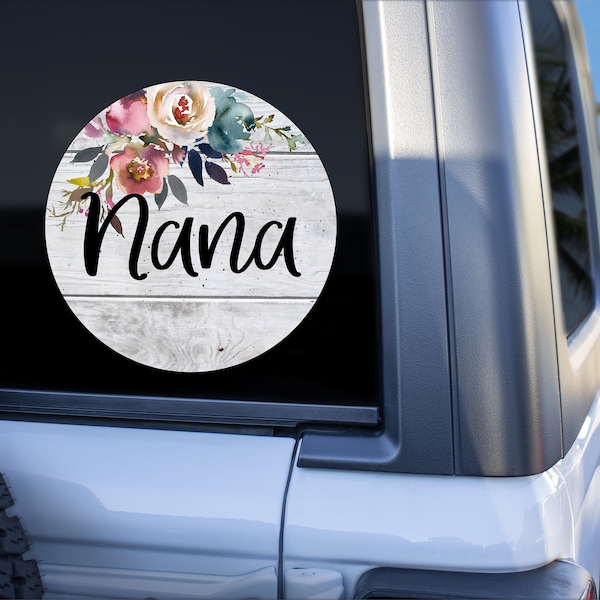 Nana Car Window Sticker - Etsy
