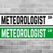 Meteorologist/meteorologist Sign/meteorologist Gift/custom Street Sign ...